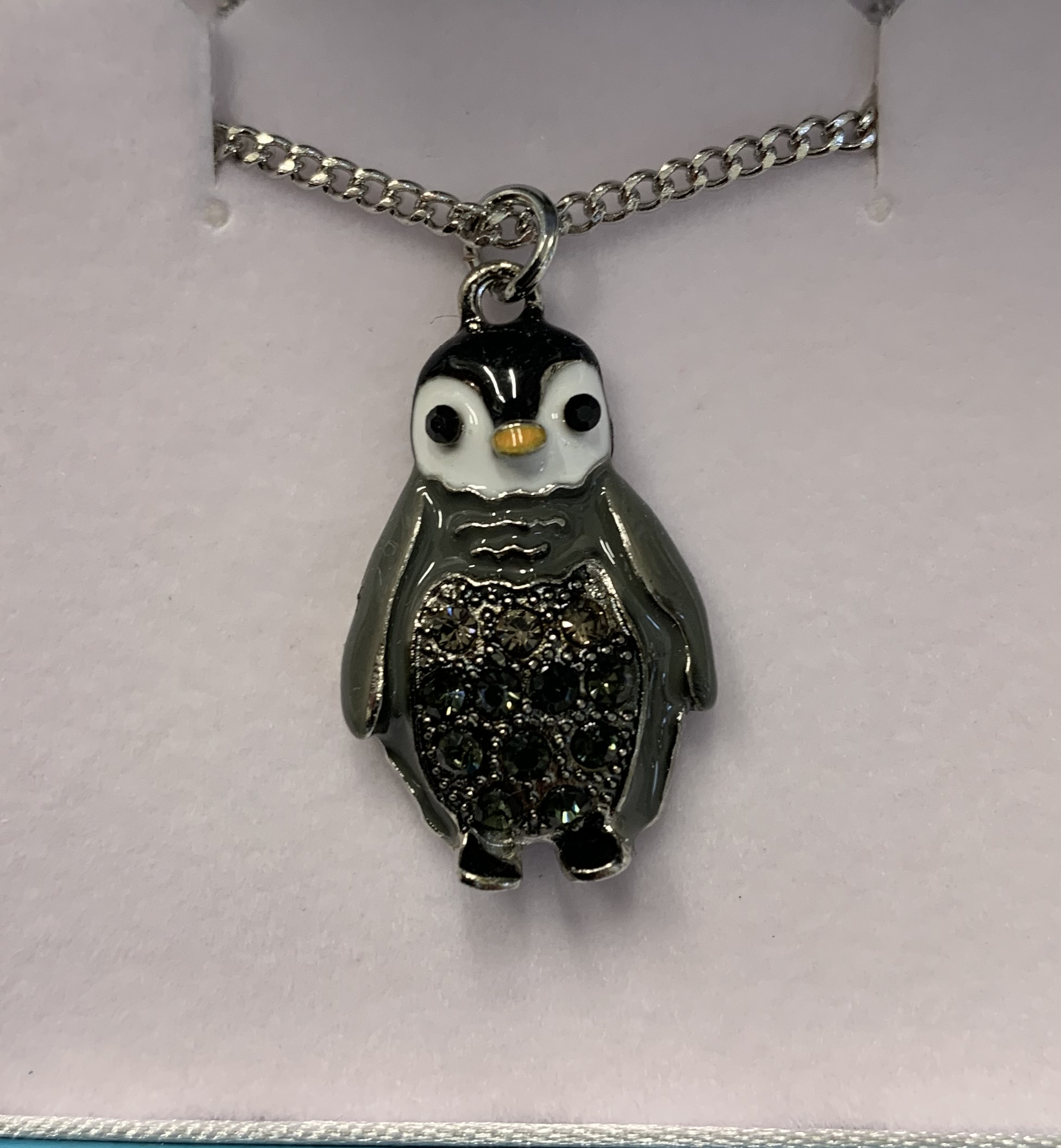 Glitter Baby Penguin Necklace - Penguin Corner
